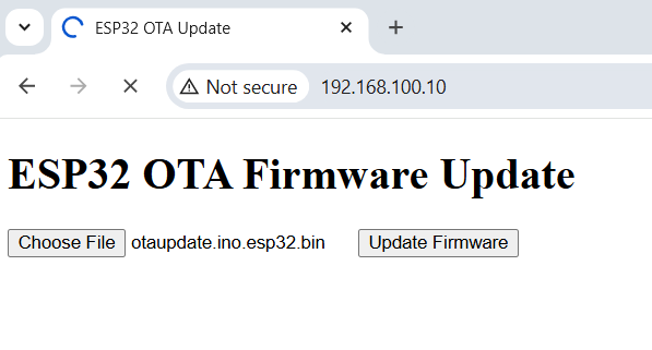 ESP32 OTA Firmware Update: Update The ESP32 Firmware Using A Local ... ESP32 OTA Firmware Update: Update The ESP32 Firmware Using A Local ...